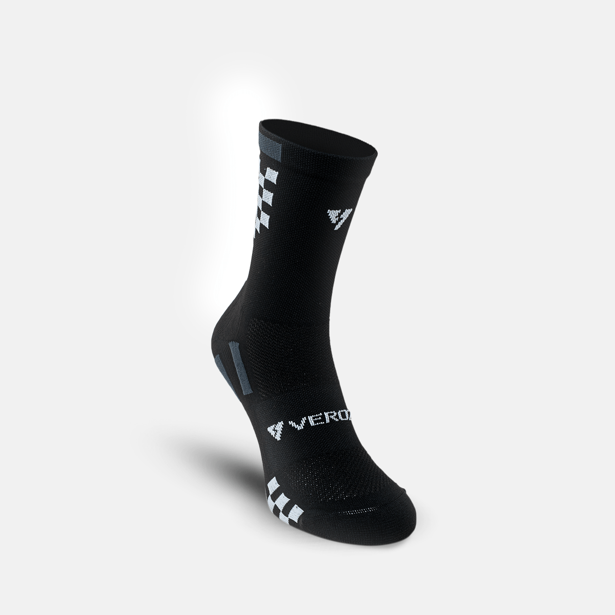 VEROZ - Calcetas Deportivas Antiampollas Meta Negras