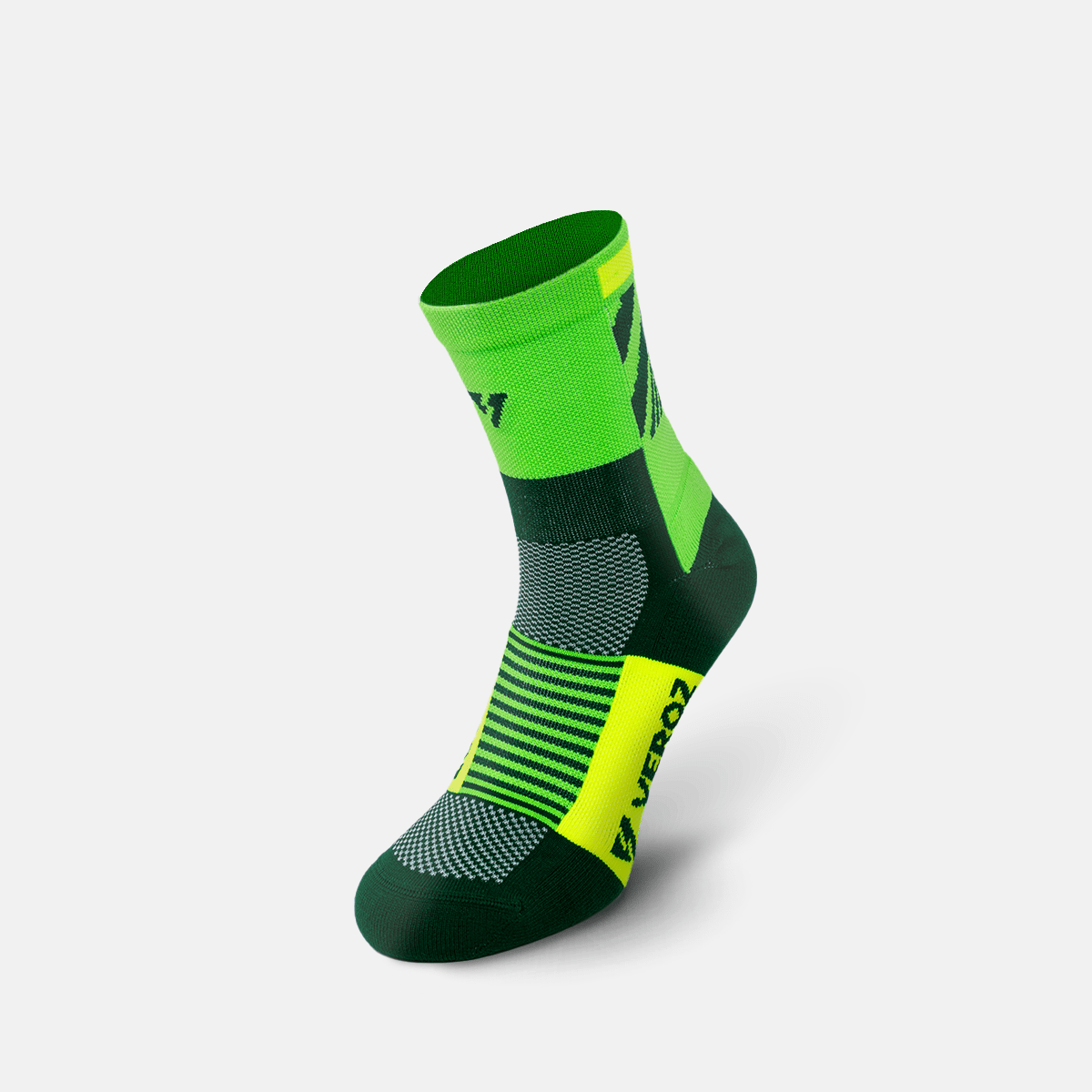 VEROZ - Calcetas Deportivas Antiampollas Orión Verdes